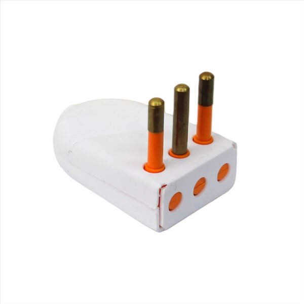 Enchufe Macho Convertible Super 2 P+T 10a 220v Kalop ENCHUFE – Blanco